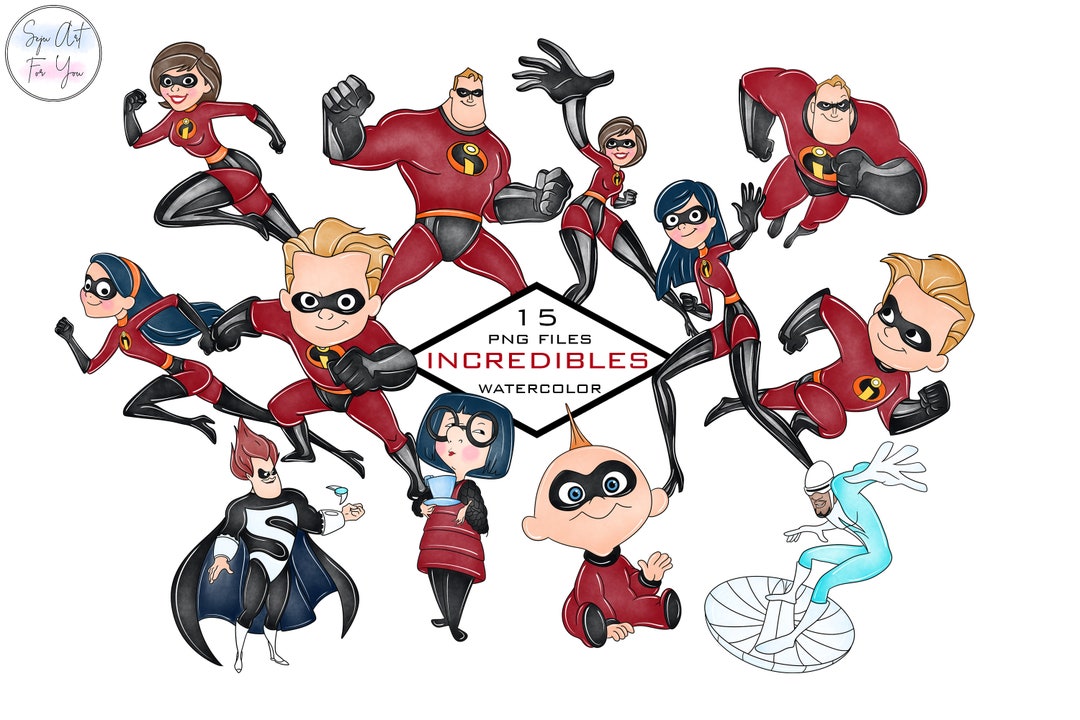 The Incredibles Clip Art Incredibles Png the Incredibles Watercolor Png ...