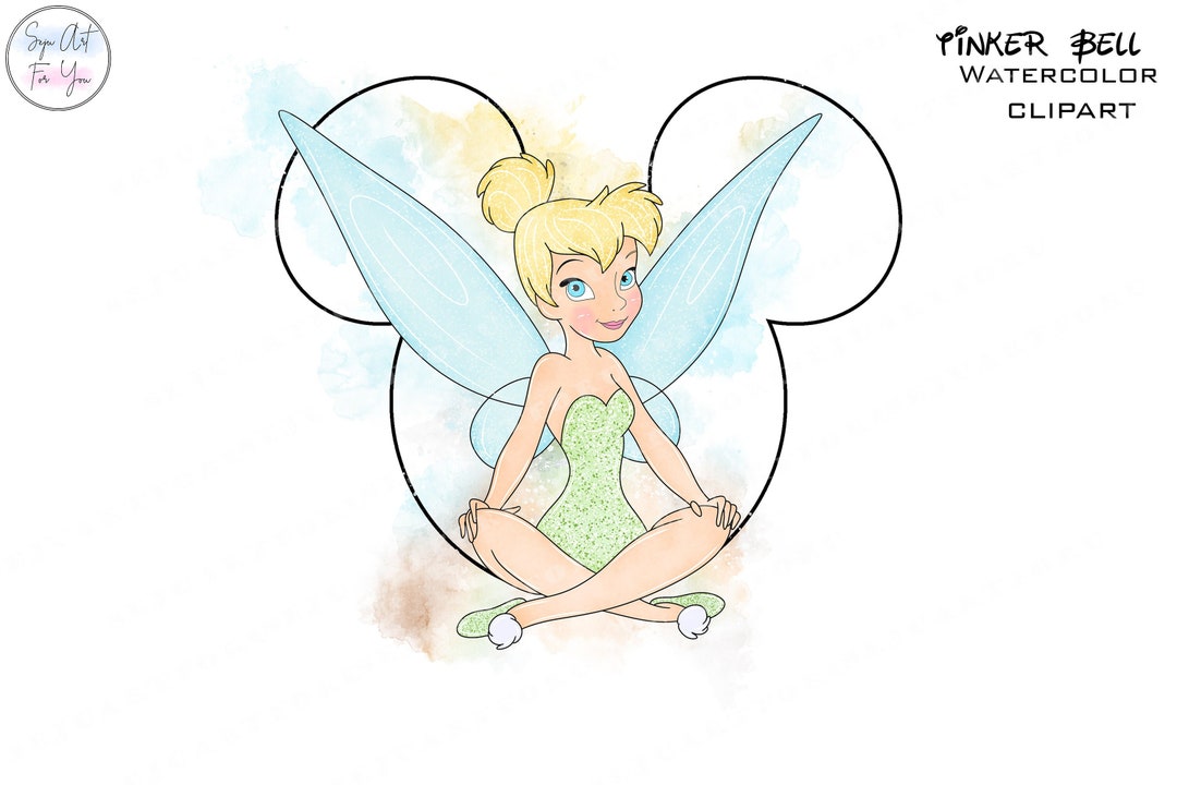 Tinkerbell Watercolor, Tinkerbell Clipart, Tinkerbell Clip Art ...