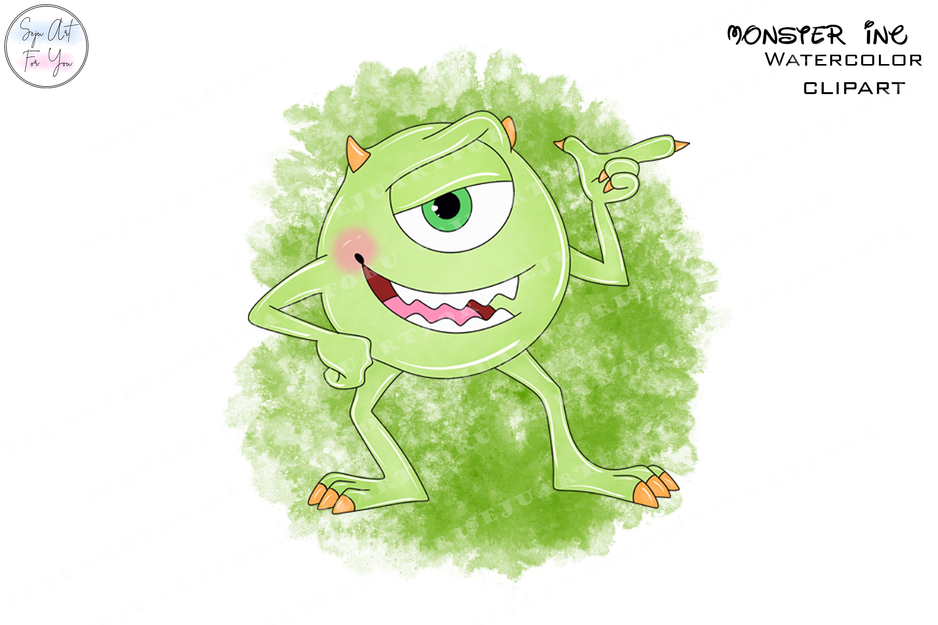 Mike Wazowski Monsters Inc Sitting