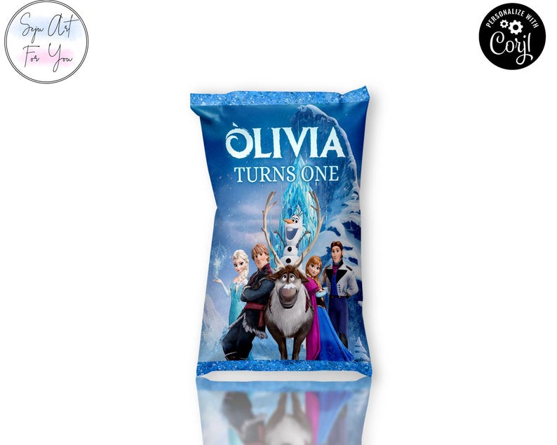 Princess Elsa Frozen Chips Bags Template Chips Bags Labels Chips Bag ...