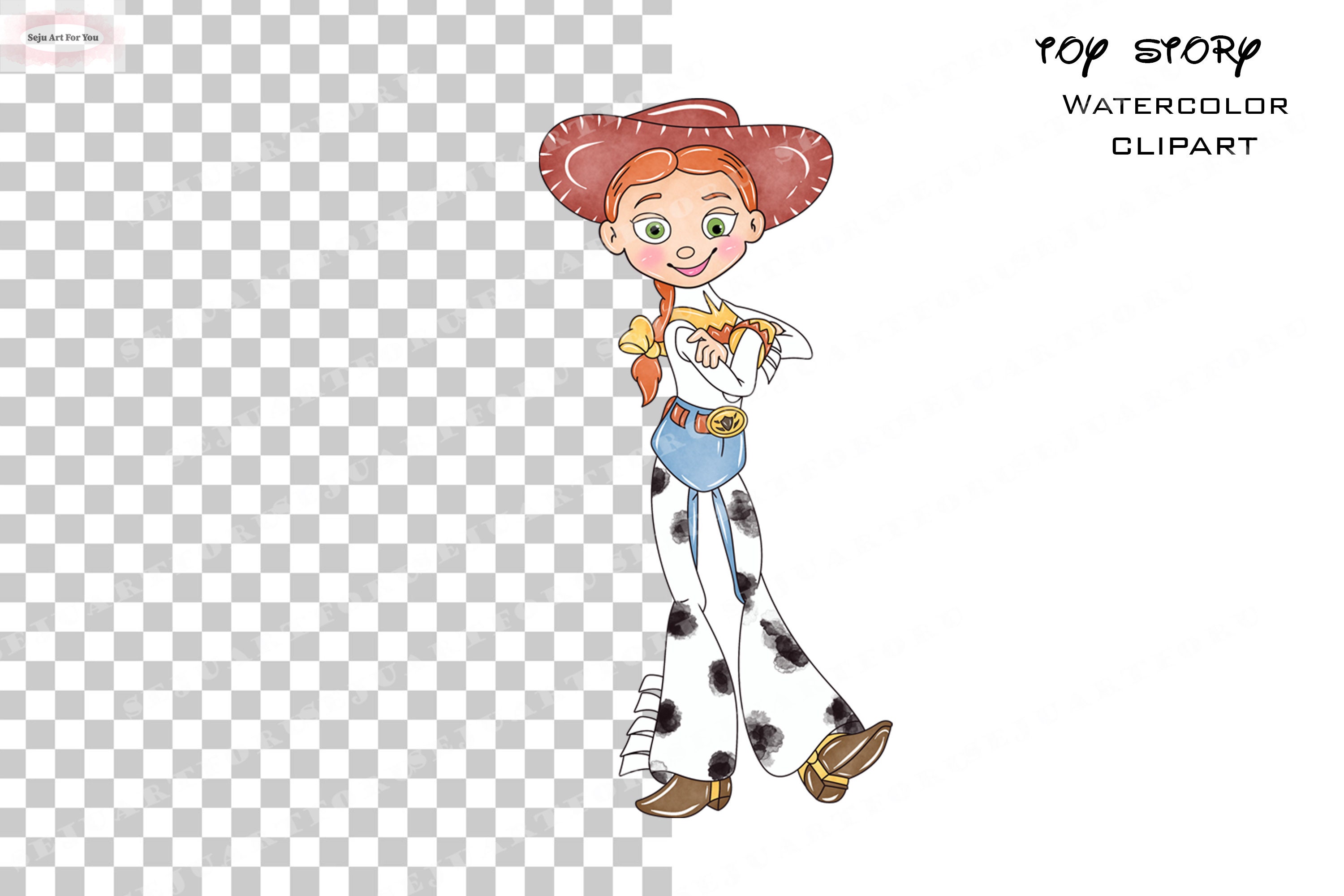 Toy Story Jessie Watercolor Clipart, PNG (digital Download) - Etsy
