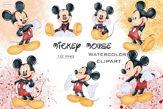 Mickey Mouse Body Parts Clipart For Kids