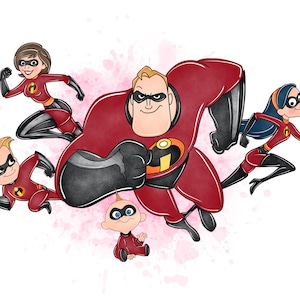The Incredibles Clip Art Incredibles Png the Incredibles Watercolor Png ...