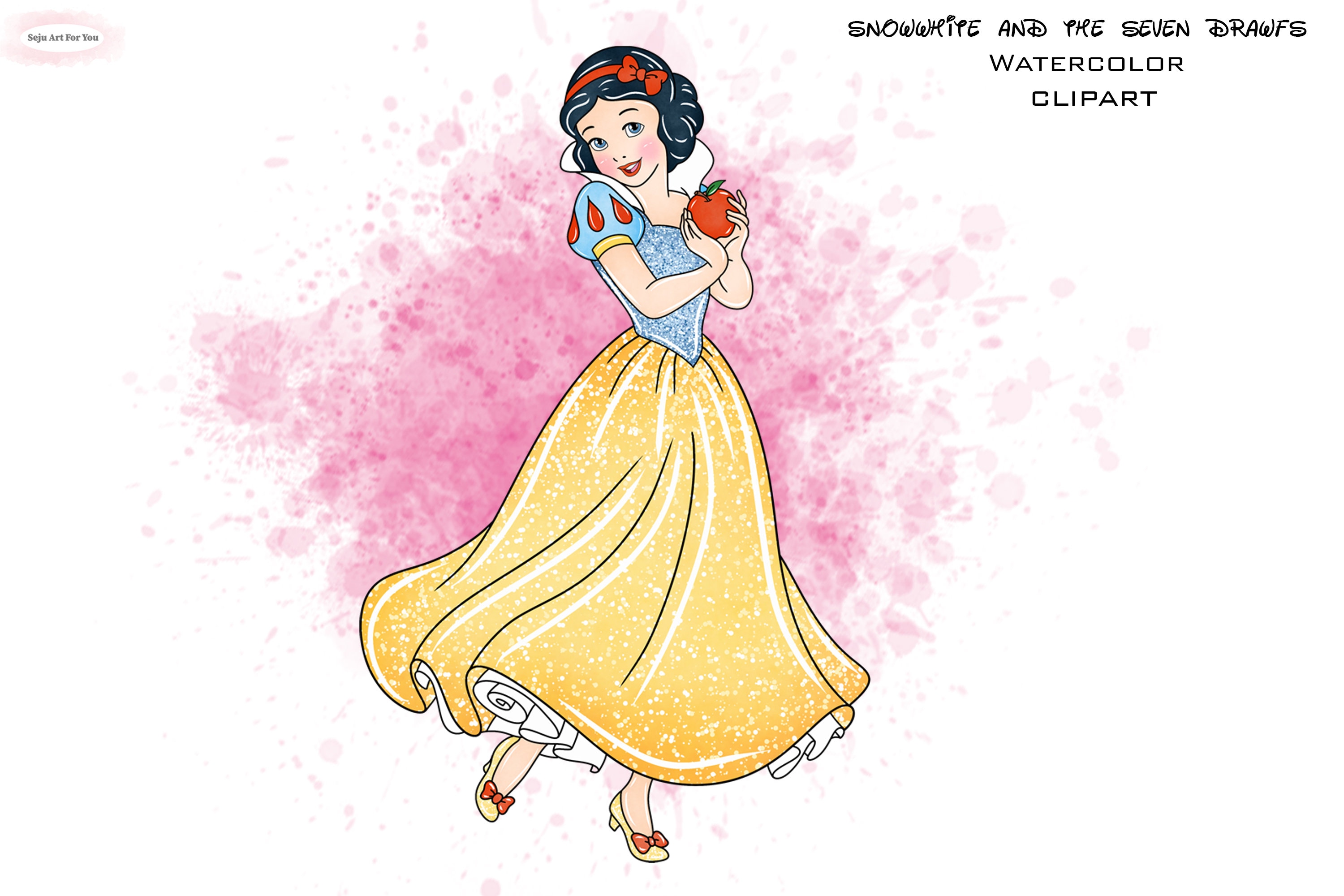 Snow White Clipart, Snow White, Snow White Png, Snow White Watercolor ...