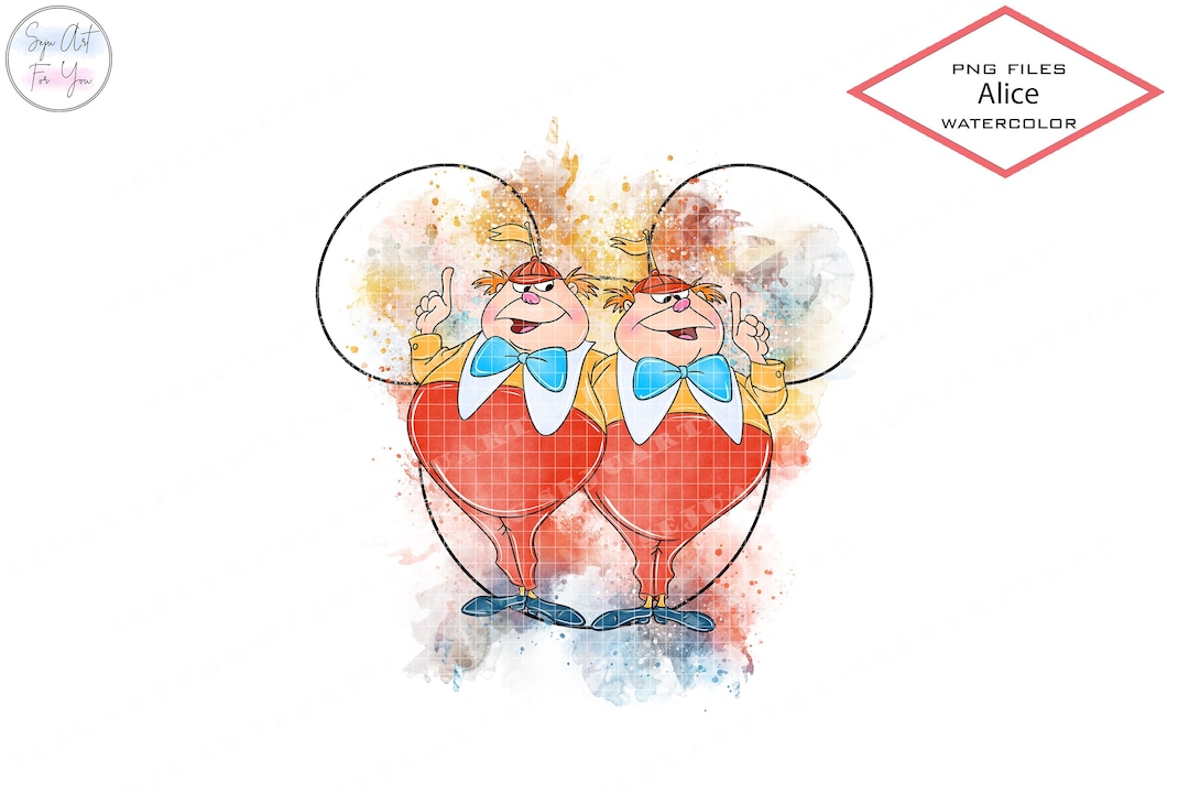 Alice Wonderland Png Tweedle Dee Tweedle Dum Mickey Ears Cliparts Png ...