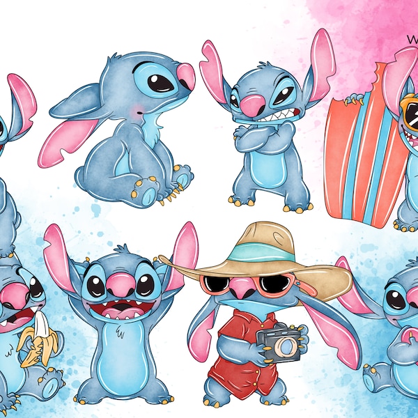 Cute Stitch PNG Clipart Lilo and Stitch Clipart Transparent Background ...