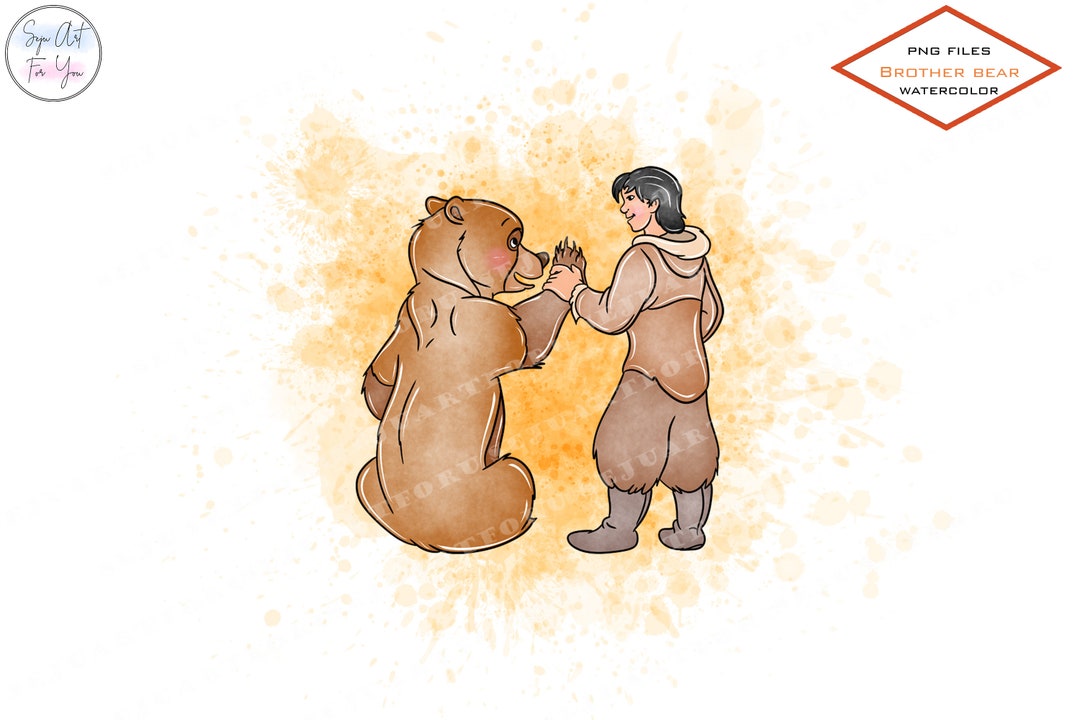 Brother Bear Png Brother Bear Koda Clip Art Nursery Watercolor Png ...
