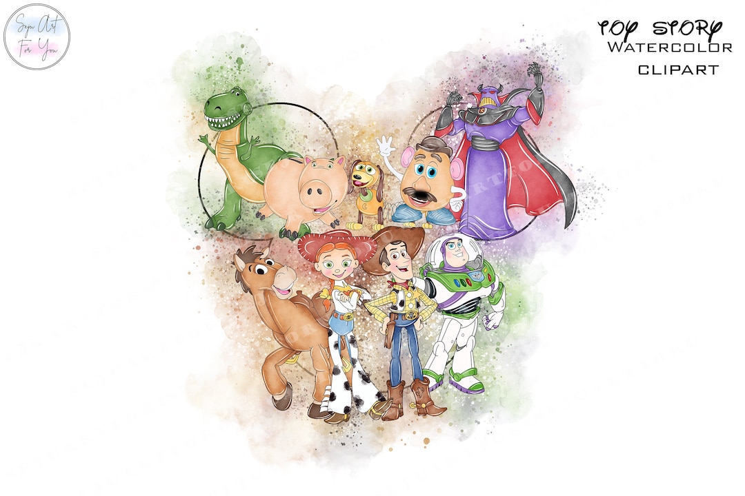 Toy Story Clipart, Toy Story, Toy Story Clip Art, Toy Story Watercolor ...