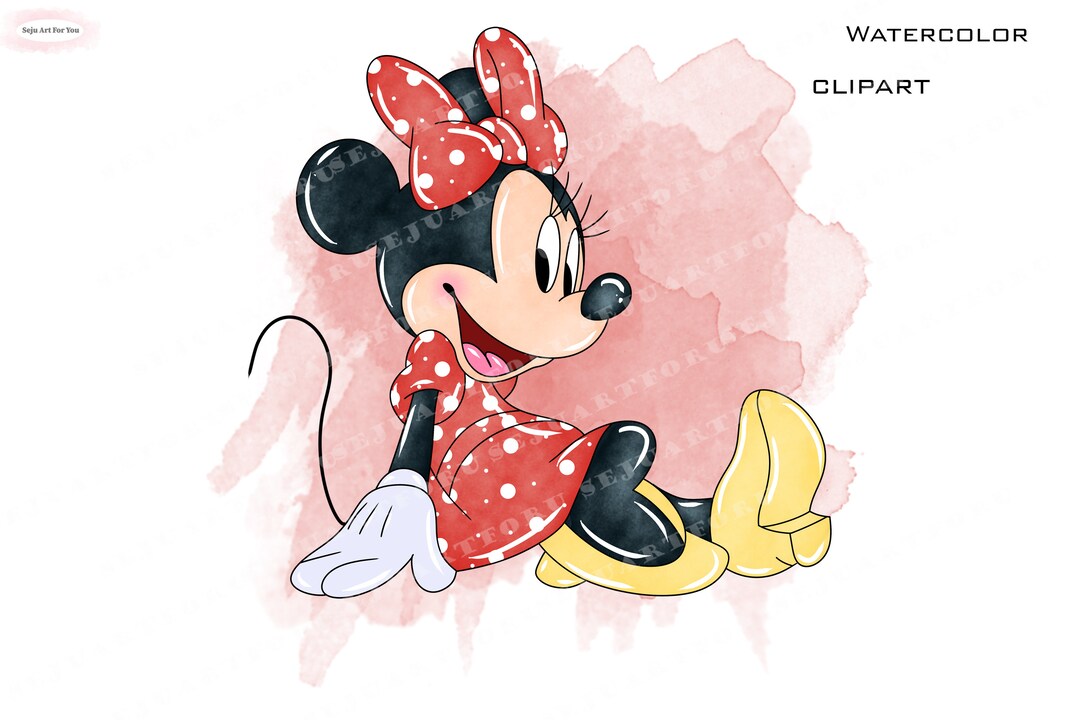Minnie Mouse Png Clipart Png Clipart Bundle Clipart Watercolor Clipart ...