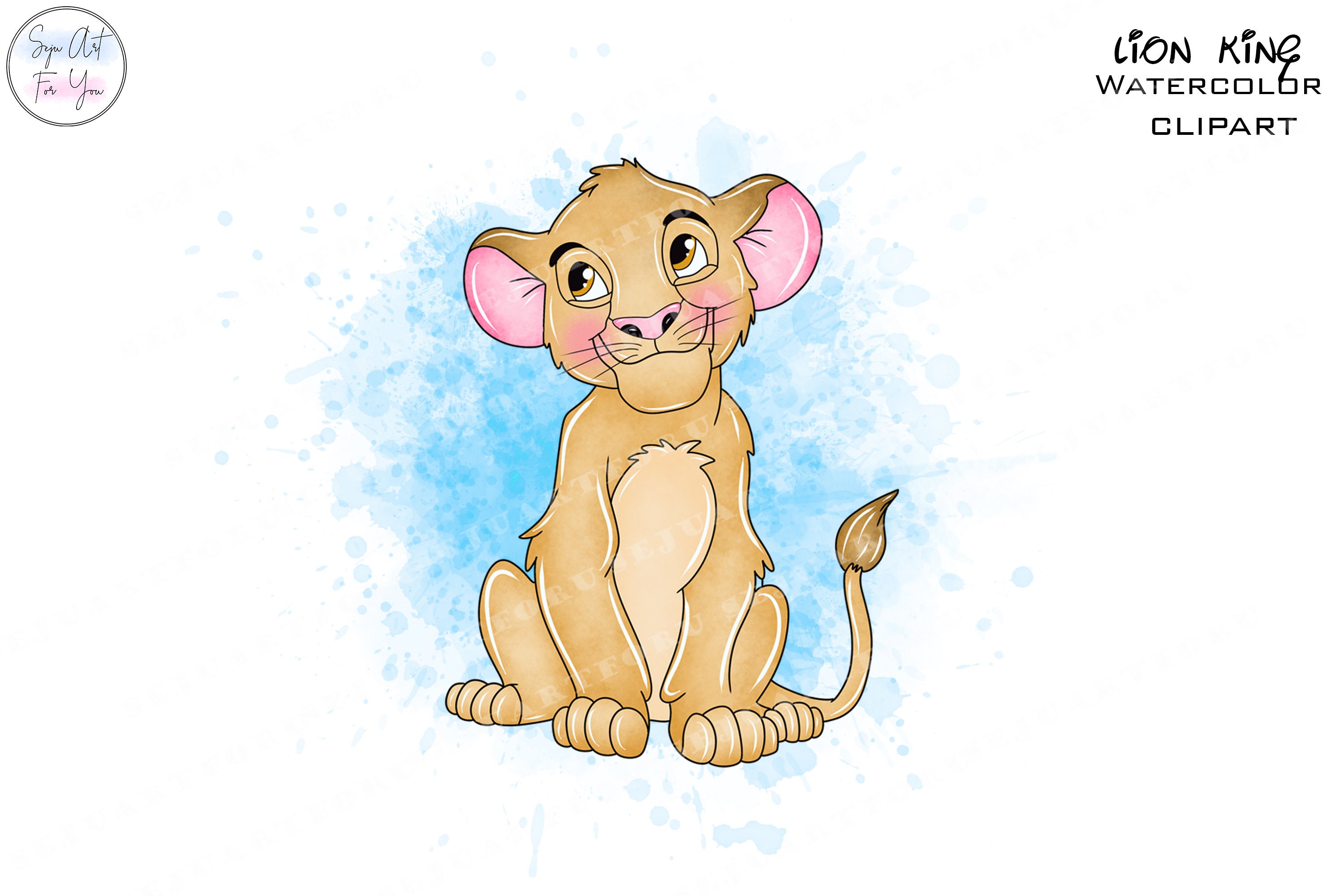 Young Simba Clipart