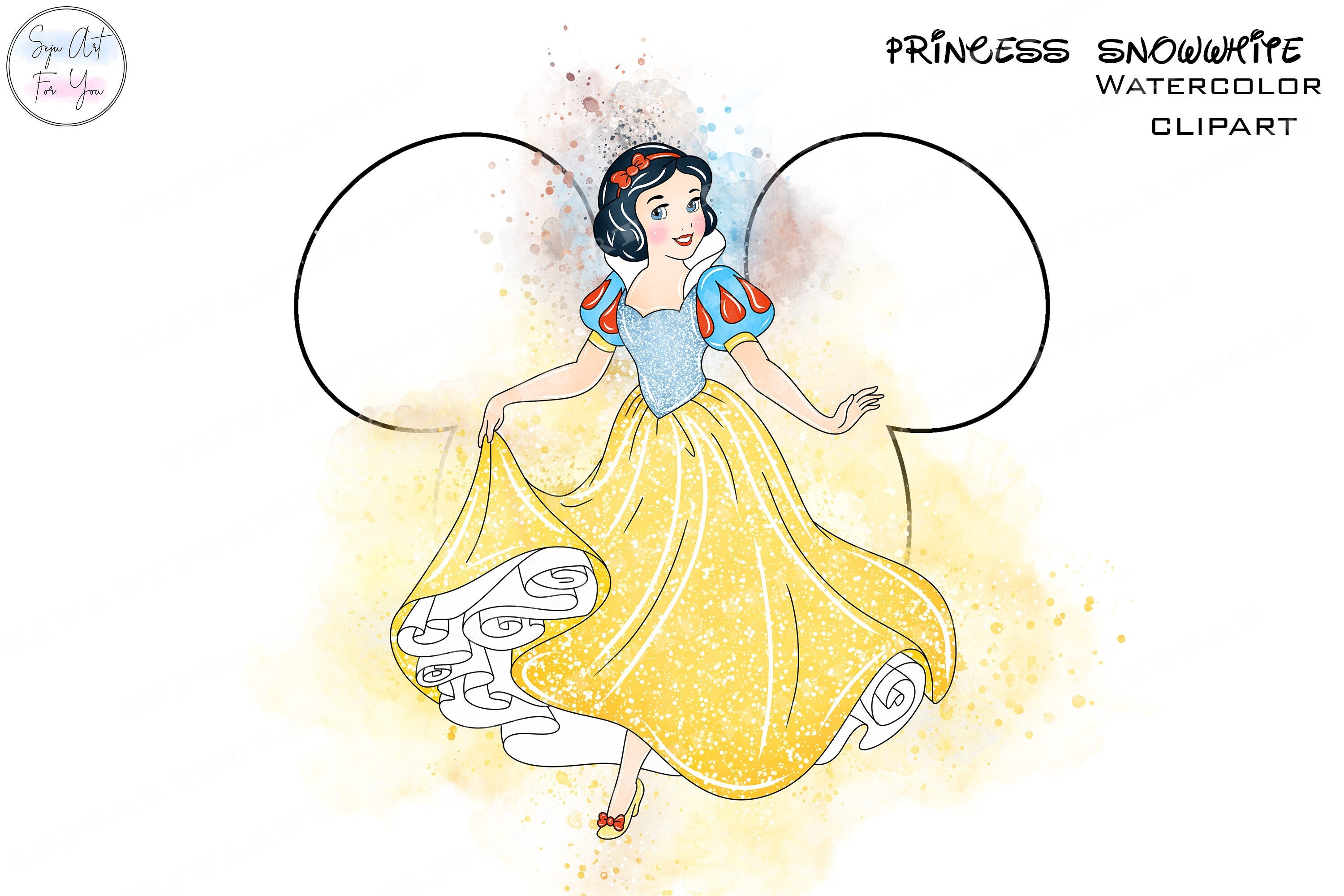 Princess Snow White Drawing
