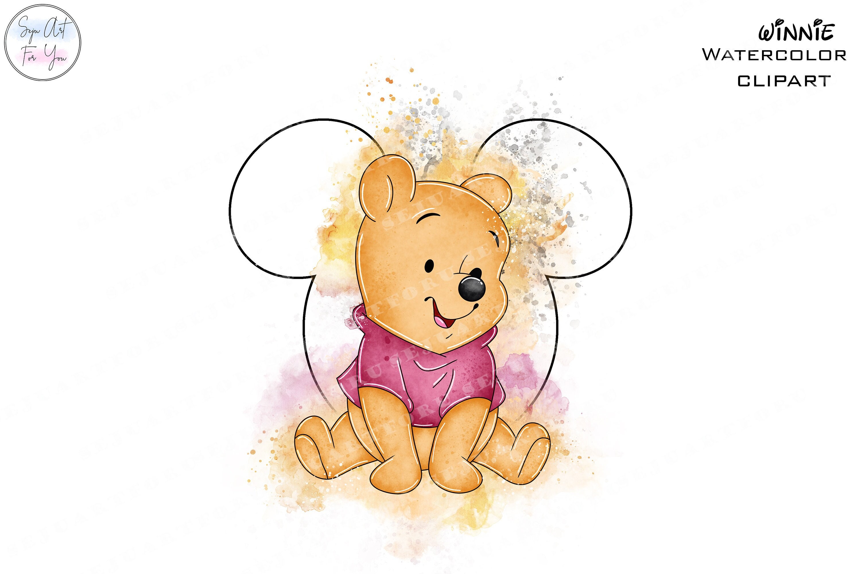 Winnie the Pooh Clipart Winnie the Pooh Clip Art Pooh - Etsy