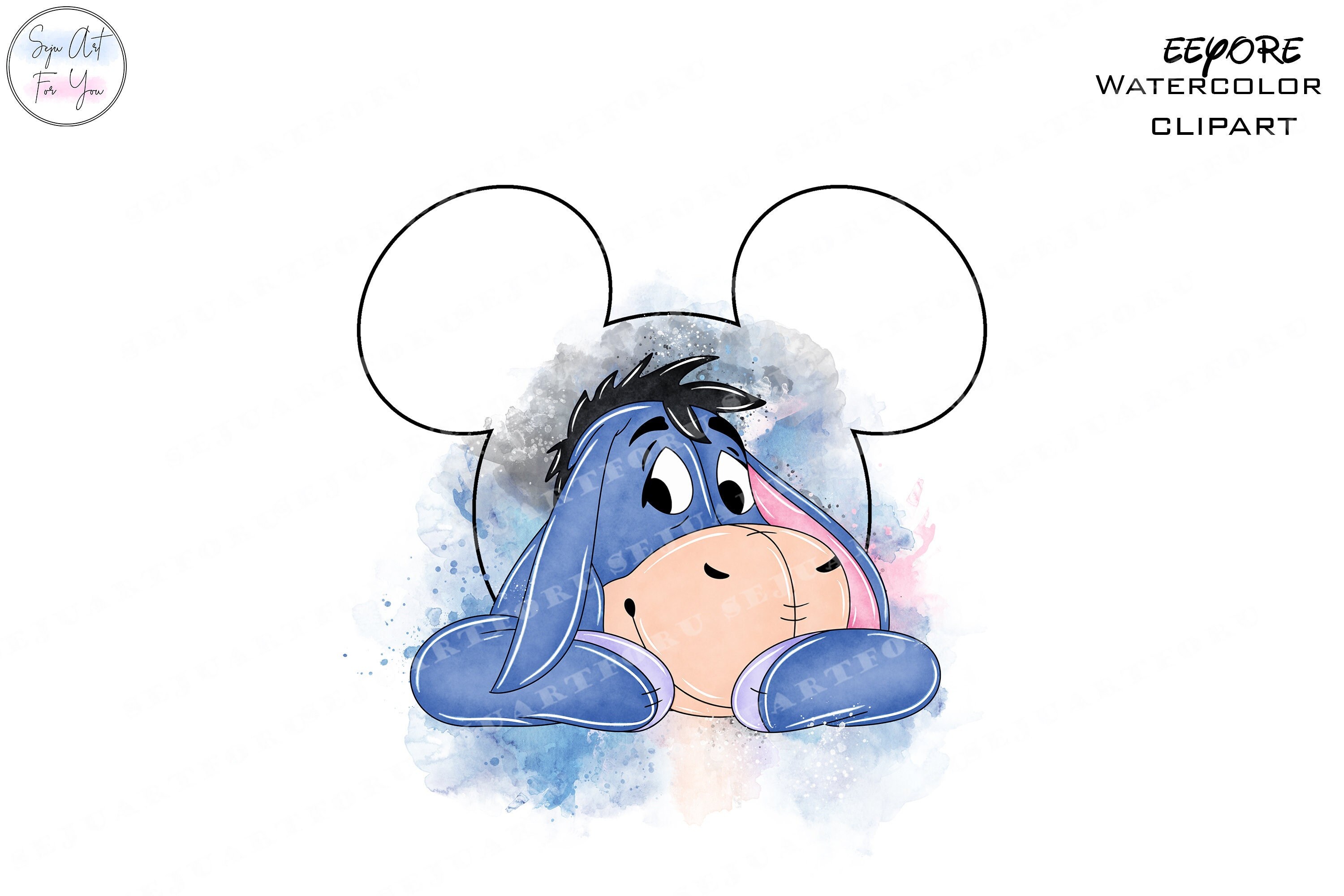 Eeyore Watercolor Clipart, Pooh Friends PNG (digital Download) - Etsy ...