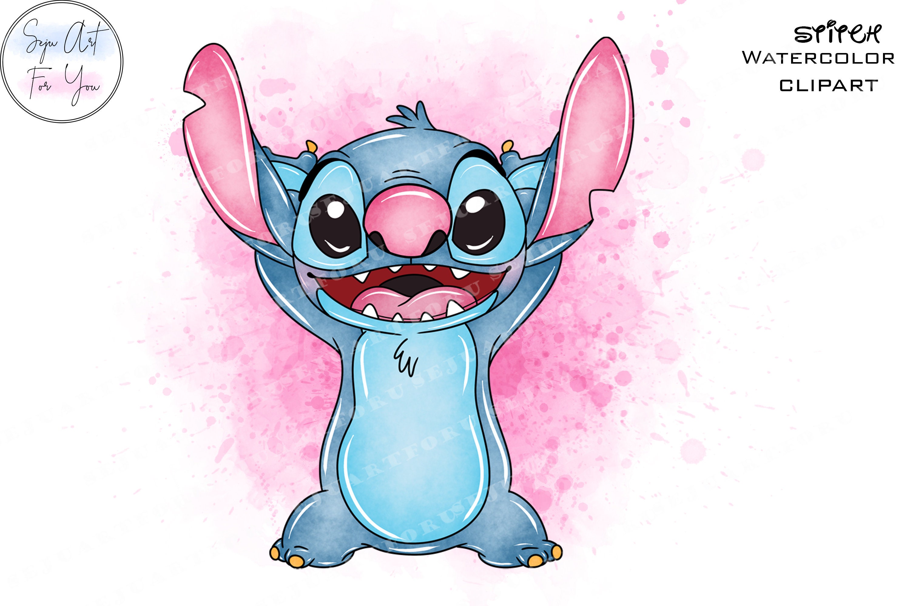 Stitch Clipartstitch Pngstitch Watercolor Stitch Clip Art - Etsy