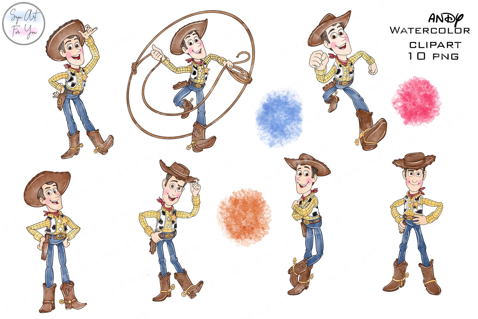 Toy Story Clipart Toy Story Watercolor Watercolor Toy Story - Etsy UK