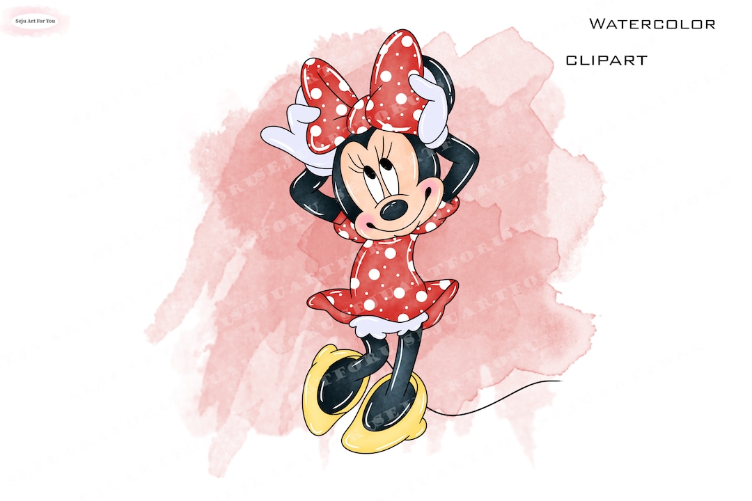 Minnie Mouse Png Clipart Png Clipart Bundle Clipart Watercolor Clipart ...