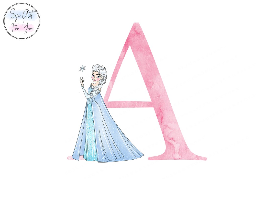 Princess Alphabet, Frozen, Princess Elsa Alphabet, Ana, Frozen Alphabet ...