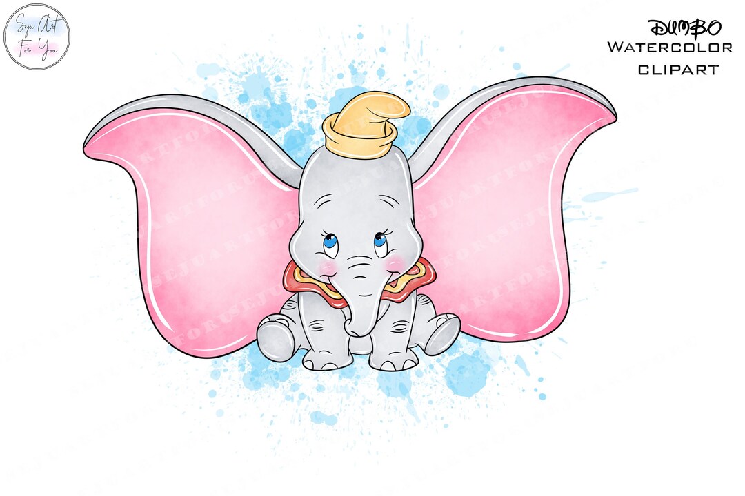 Dumbo Clipartdumbo Dumbo Png Dumbo Print Elephant Baby - Etsy