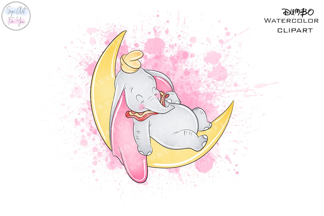 Dumbo Clipart,dumbo, Dumbo Png, Dumbo Print, Elephant Baby Clipart ...