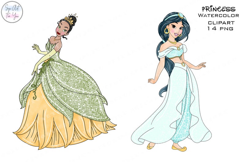 Princess Clipart Princess Png Princess Clip Art Watercolor - Etsy Denmark