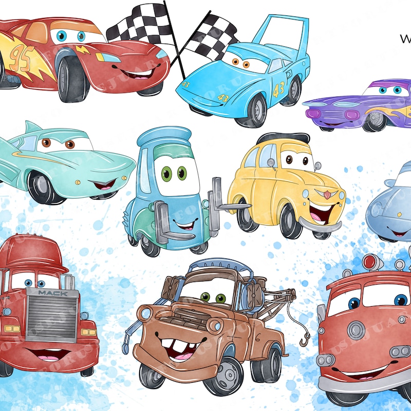 Cars Clipart - Etsy
