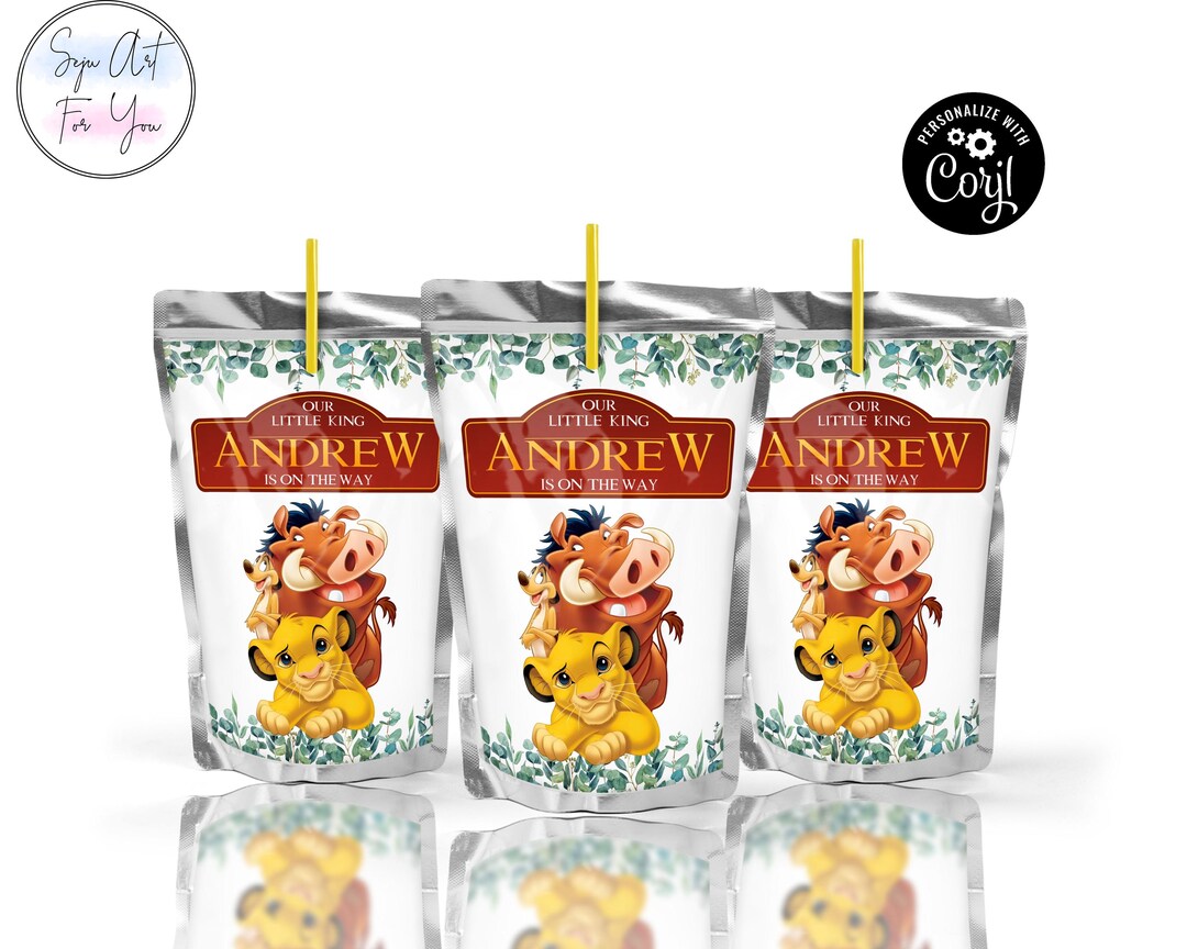Simba Lion King Caprisun Label Template Capri Suns Labels Capri Sun ...