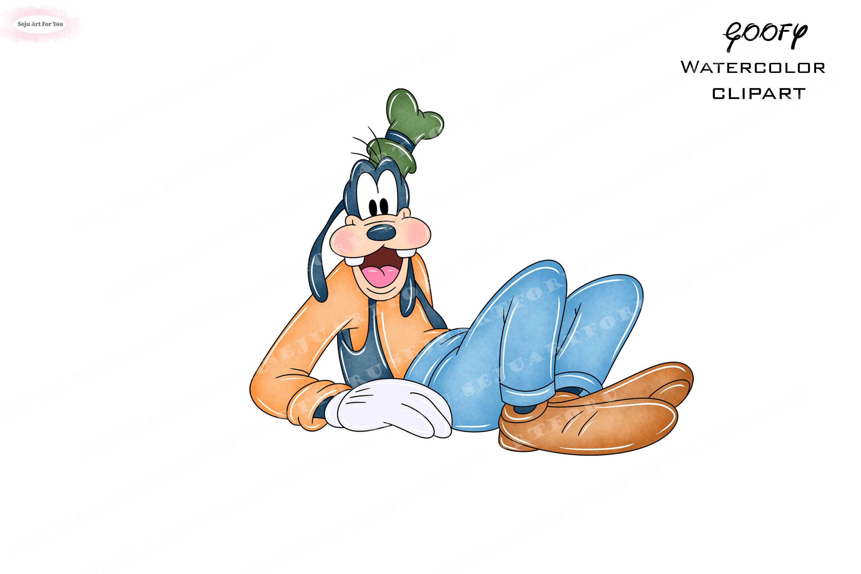 Goofy Clipart Goofy Goofy Png Goofy Watercolor Clipart - Etsy Ireland