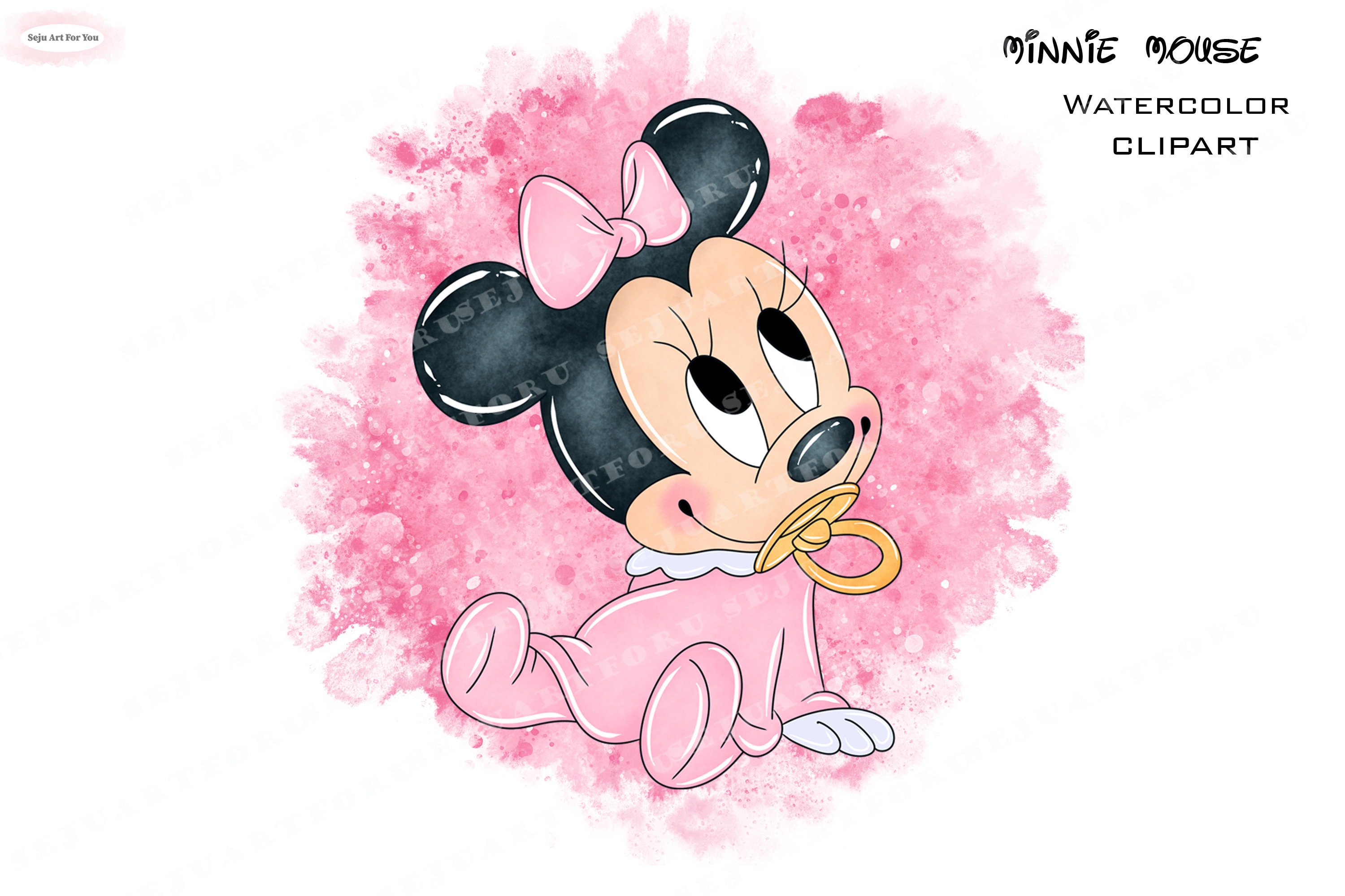 Pink Baby Minnie Mouse Clip Art