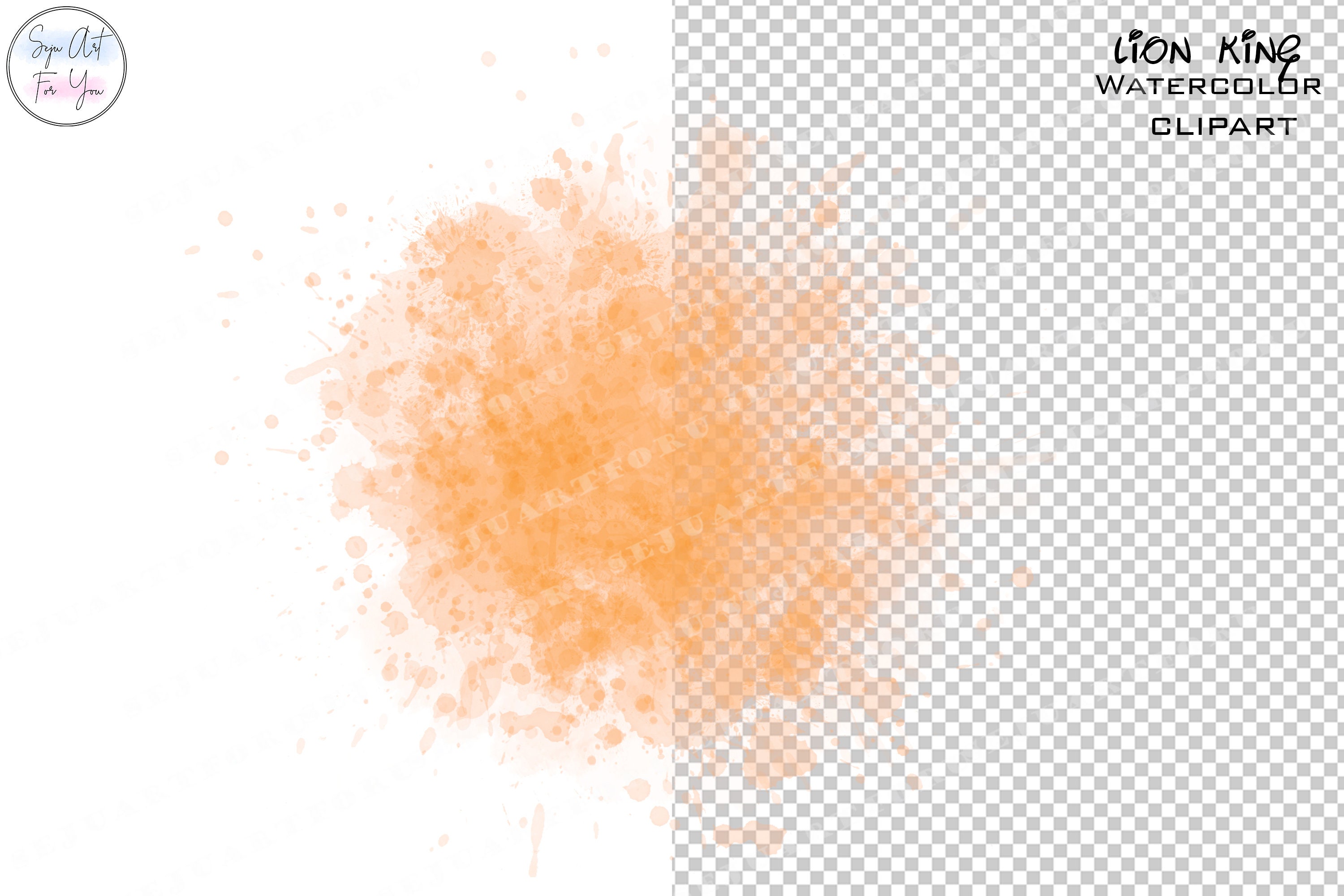 El Rey León Acuarela Clipart Acuarela Rey León El Rey León - Etsy México