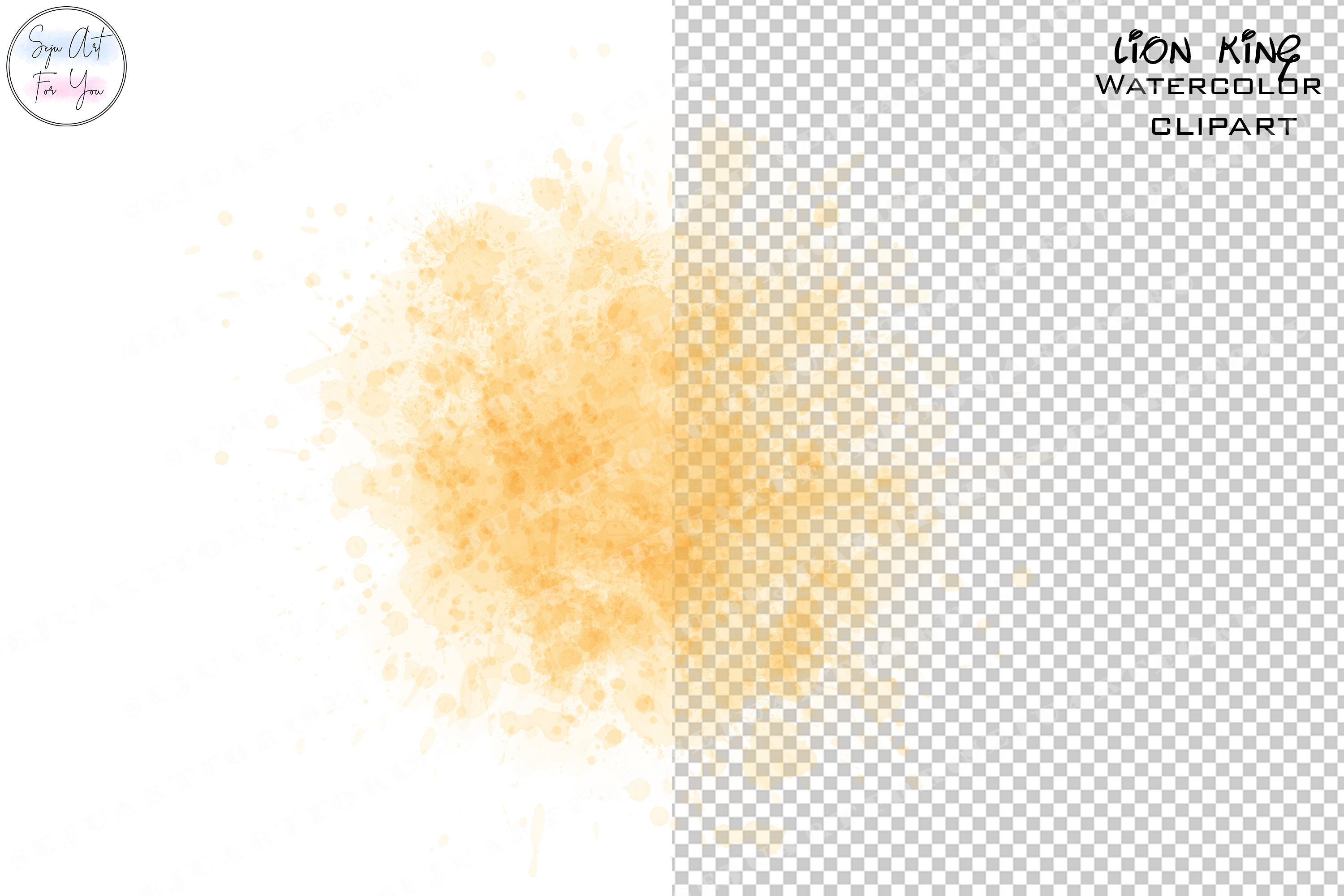 El Rey León Acuarela Clipart Acuarela Rey León El Rey León - Etsy México