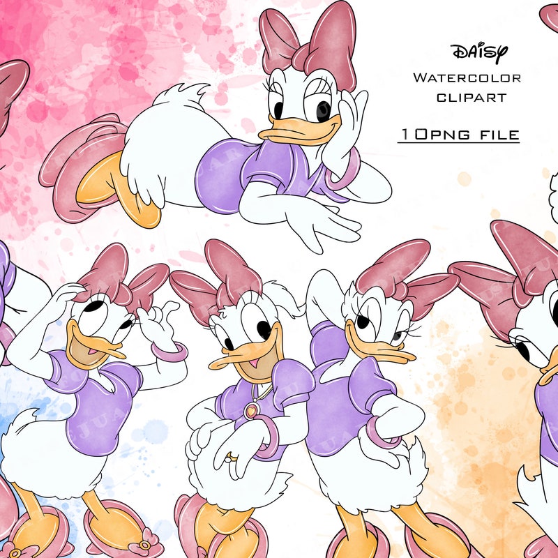 Daisy the Duck Stickers - Etsy