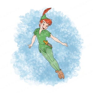 Peterpan Watercolor Png Files Clipart Clip Art Printable Digital ...