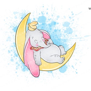 Dumbo Clipart,dumbo, Dumbo Png, Dumbo Print, Elephant Baby Clipart ...
