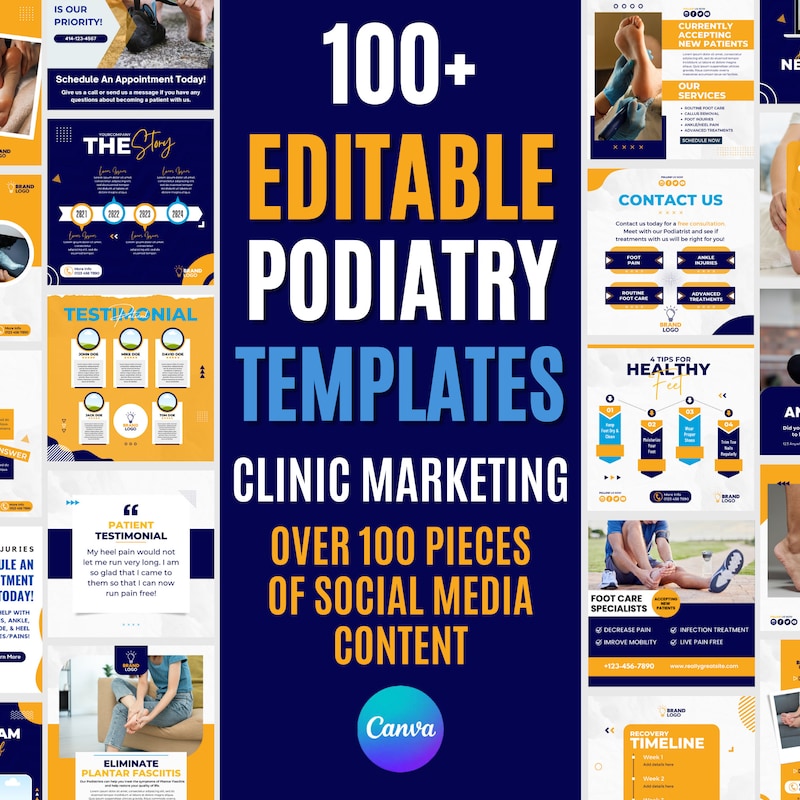 Podiatry Foot Template - Etsy UK