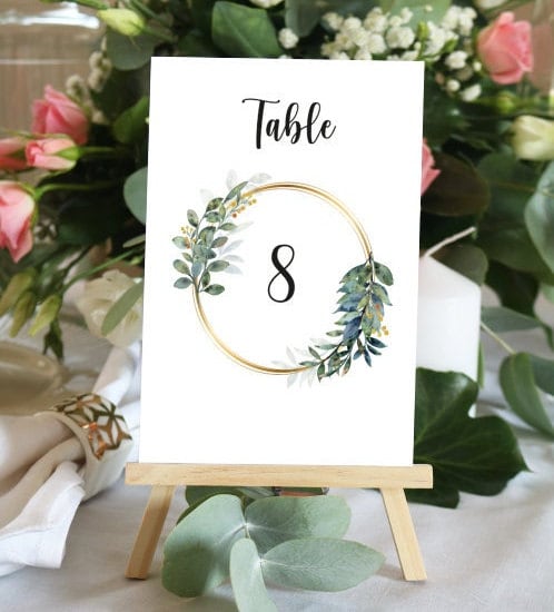 Números de mesa de boda imprimibles / Números de mesa - Etsy España