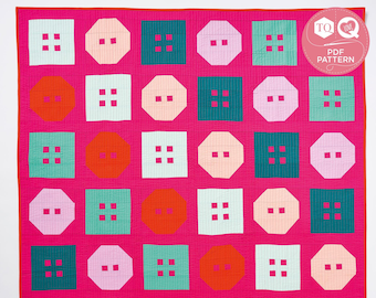 Panda Pop, Clamshell Quilt, Quilt Pattern, Applique Pattern, Love ...