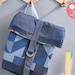 Double Denim Patchwork Backpack, Sewing Pattern, Bag Pattern, Love ...