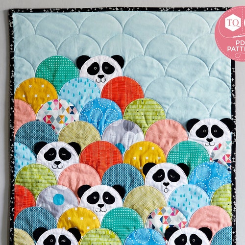 Panda Pop Clamshell Quilt Quilt Pattern Applique Pattern - Etsy