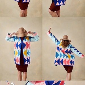 Quilted Jacket Pattern, PATTERNLESS Quilt Coat Tutorial, Mollie Makes ...