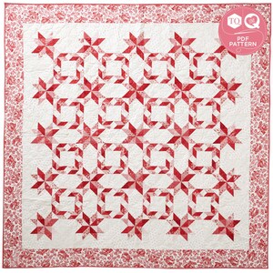 Cranberries and Cream, Digital Quilting Pattern, HST Quilt, Today’s ...