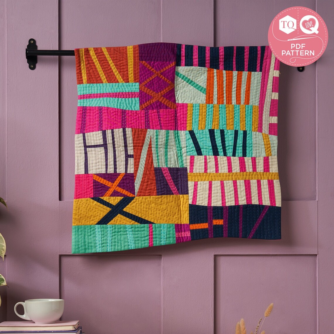 Jazz Solo Quilt, Improv Quilt Pattern, Love Patchwork & Quilting ...