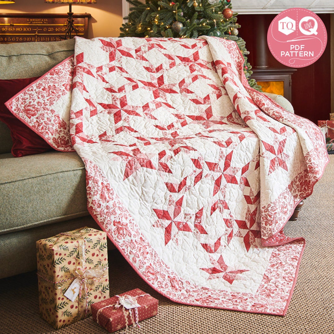 Cranberries and Cream, Digital Quilting Pattern, HST Quilt, Today’s ...