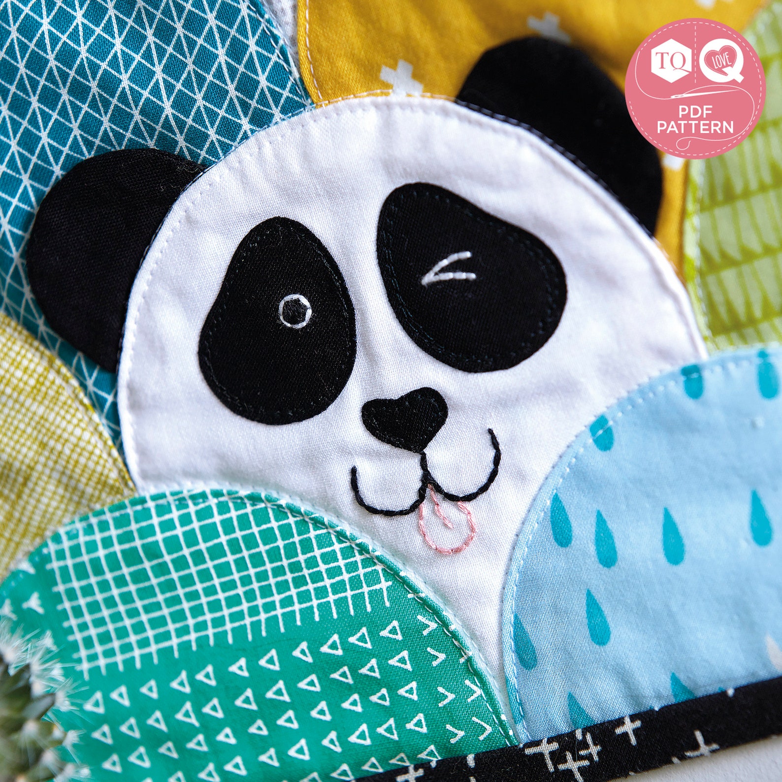 Panda Pop Clamshell Quilt Quilt Pattern Applique Pattern - Etsy