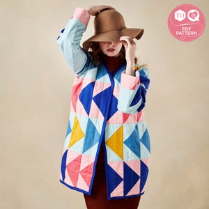 Quilted Jacket Pattern, PATTERNLESS Quilt Coat Tutorial, Mollie Makes ...