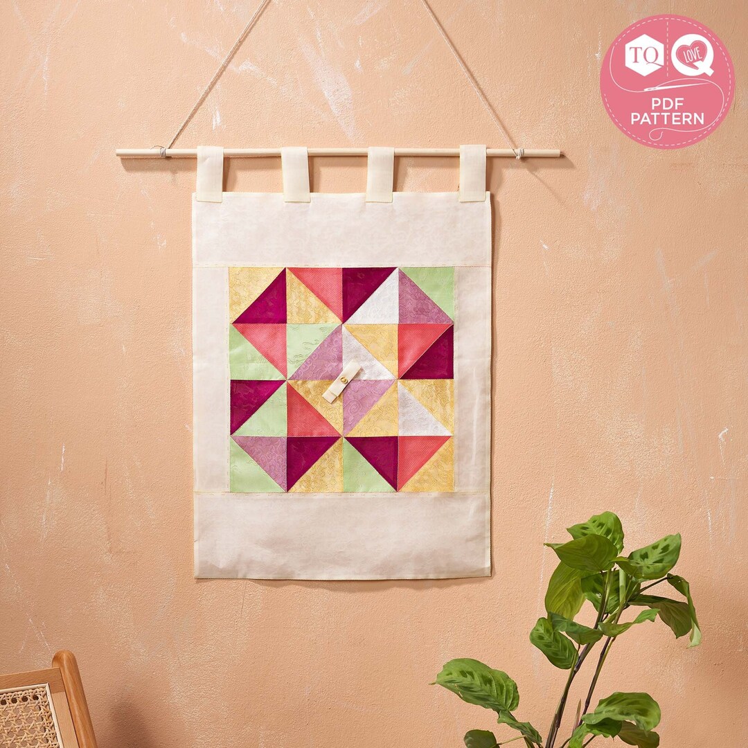 Jogakbo Quilt Pattern, Wall Hanging, Love Patchwork & Quilting, Digital ...