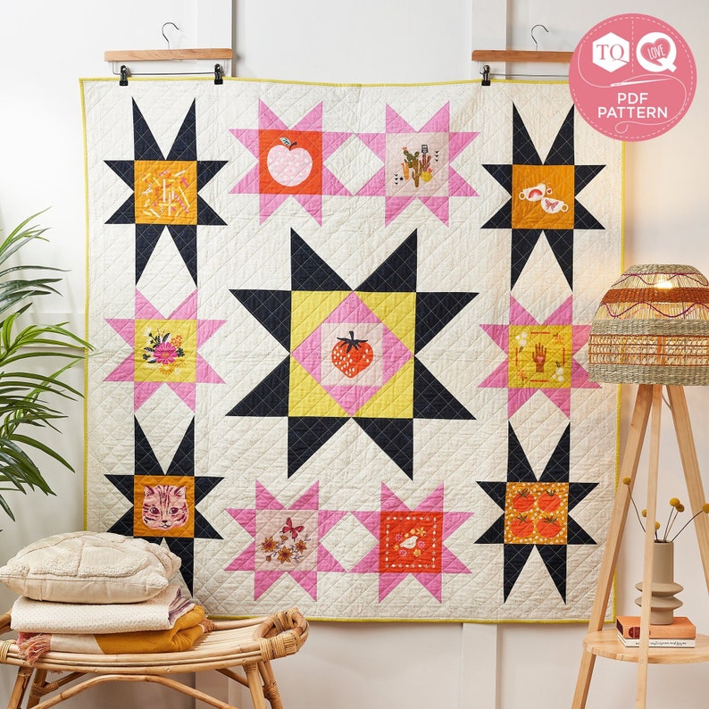 Sawtooth Spotlight Pattern Quilt Pattern Love Patchwork & - Etsy