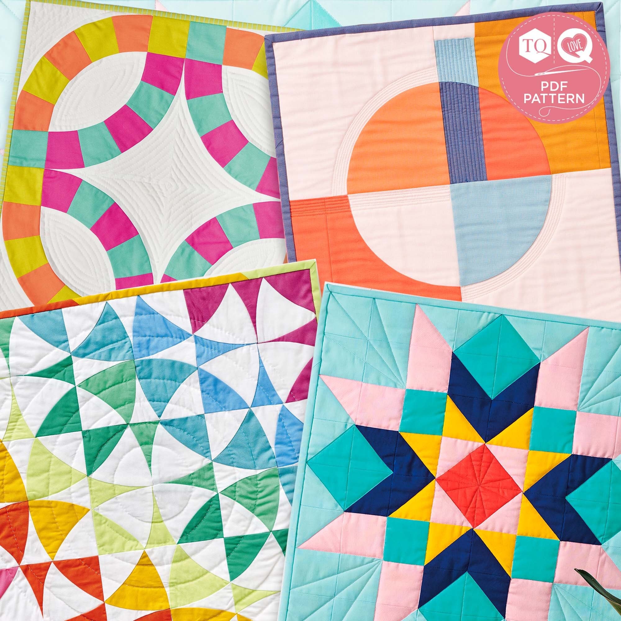 BUNDLE: Mini Quilts, Sewing Patterns, Modern Quilts, Love Patchwork ...