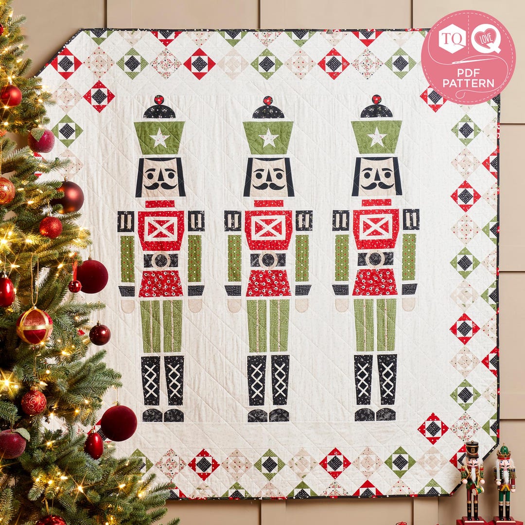 Christmas Nutcrackers, Digital Quilting Pattern, FPP Quilt, Today’s ...