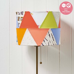 Patchwork Lampshade, Sewing Pattern, Lampshade Tutorial, Love Patchwork ...