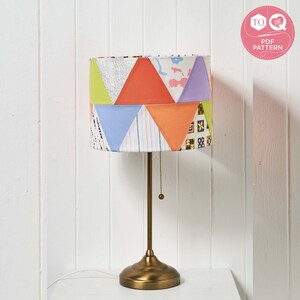 Patchwork Lampshade, Sewing Pattern, Lampshade Tutorial, Love Patchwork ...